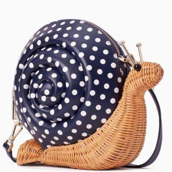 kate spade | Bags | Nwt Kate Spade Enchanted Forest Polka Dot 3d Snail ...